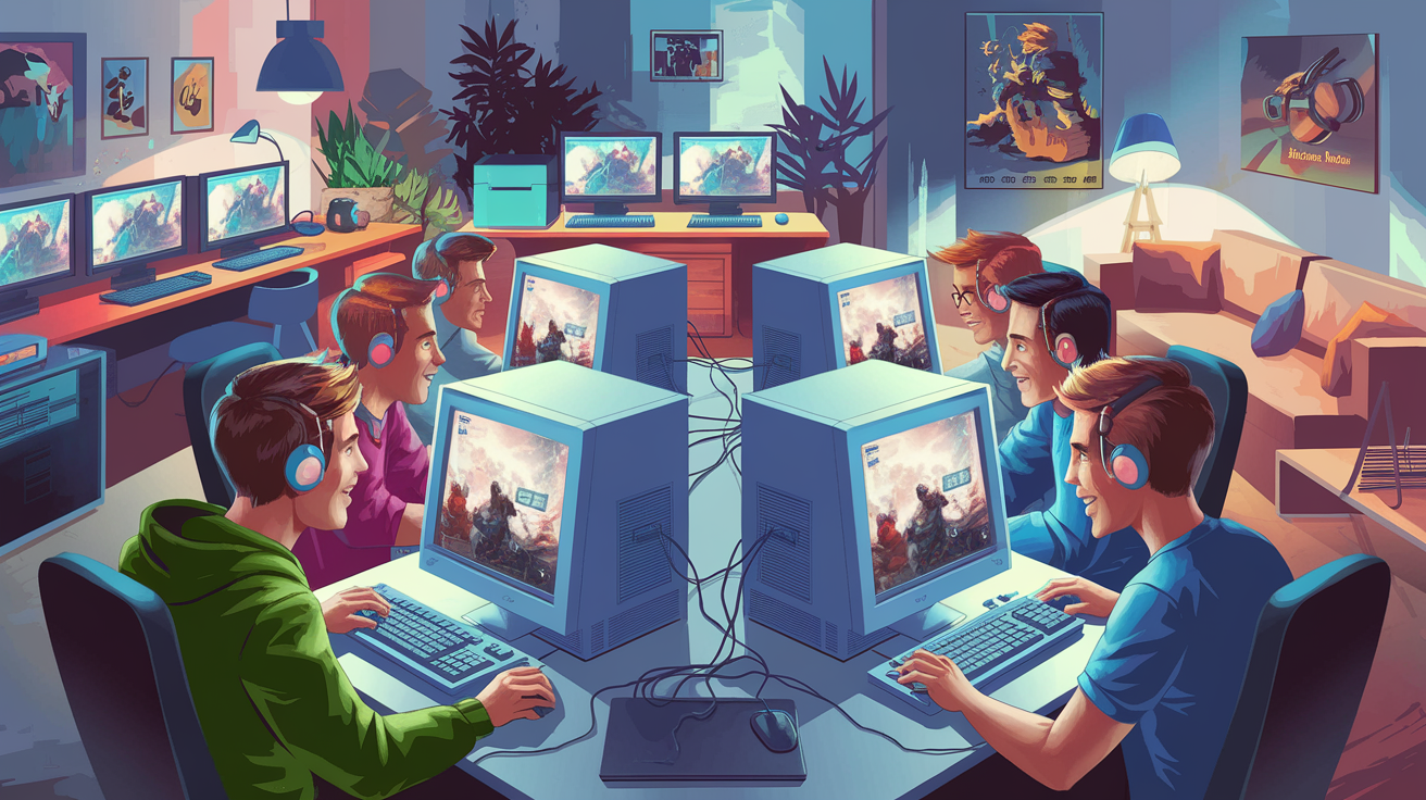 The Evolution of Multiplayer Gaming: From LAN Parties to MMOs – # Fun ...